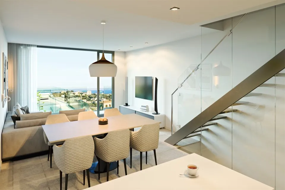 Terraced house with communal pool in Genova, Palma